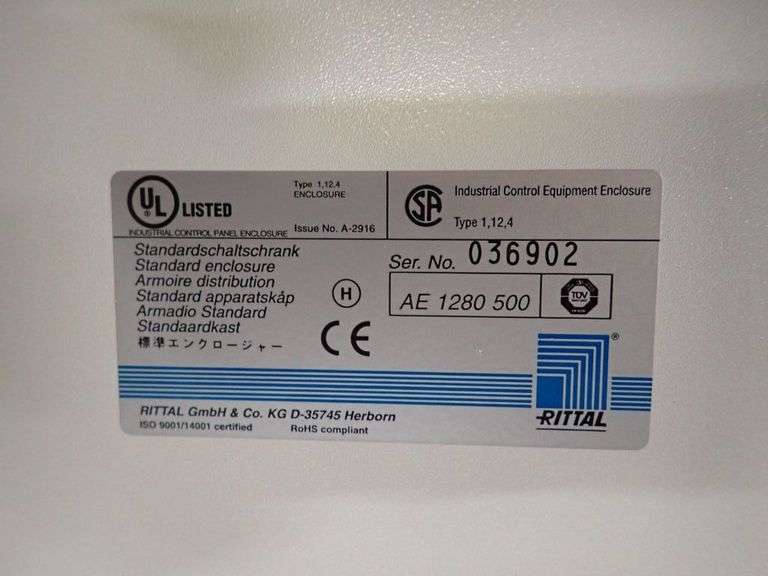 Rittal SA Industrial Control Equipment Enclosure - Yellow Tag Auctions