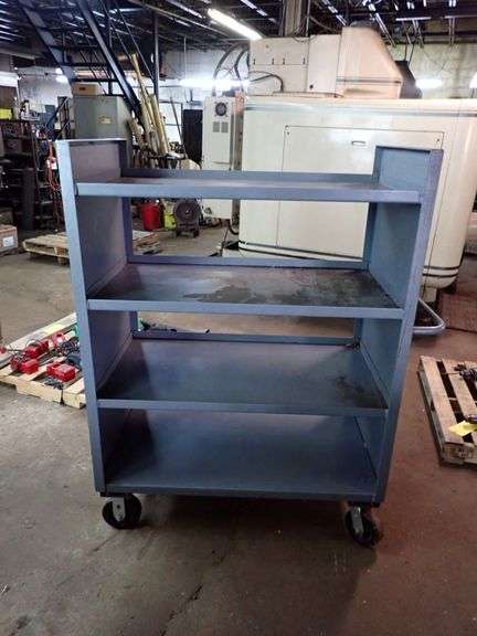 4-Shelf Rolling Metal Cart - Yellow Tag Auctions