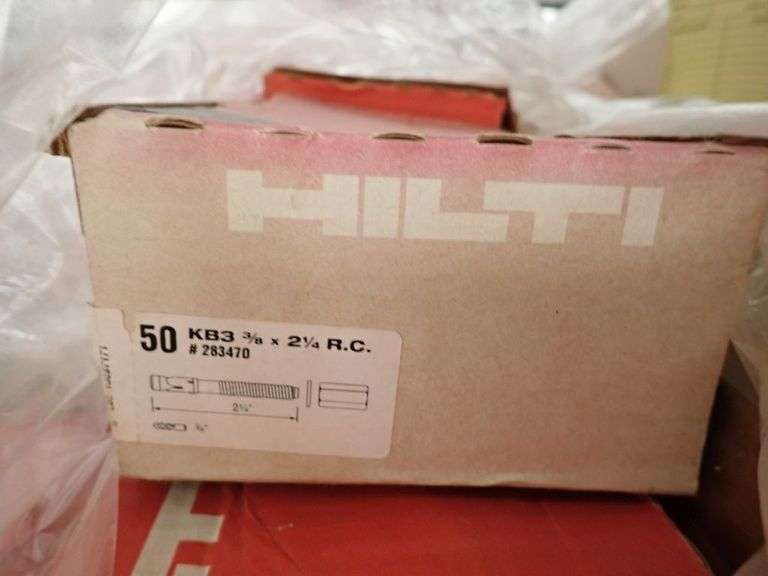 Lot of Assorted Hilti Hardware - Yellow Tag Auctions