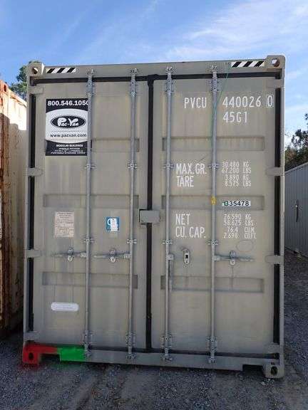 PAC-Van 40' Container - Yellow Tag Auctions