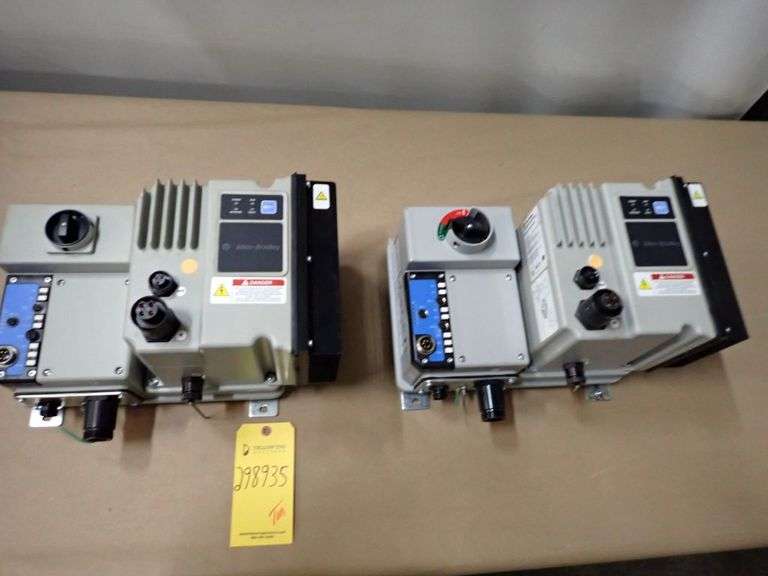 Lot of (2) Allen-Bradley Armor Start Control Modules and Start Bases ...