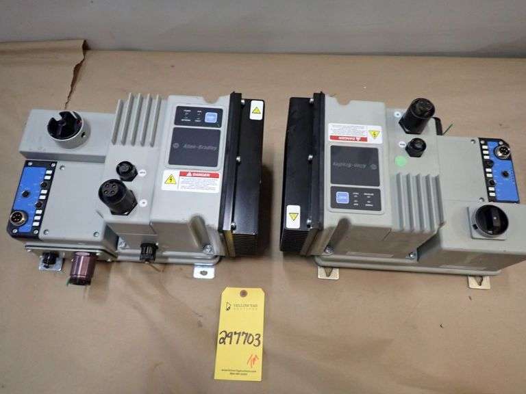 Lot of (2) Allen-Bradley Armor Start Control Modules and Start Bases ...