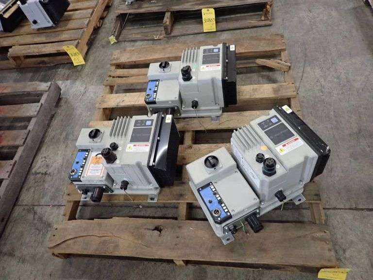 Lot of (3) Allen-Bradley Control Modules with Bases - Yellow Tag Auctions