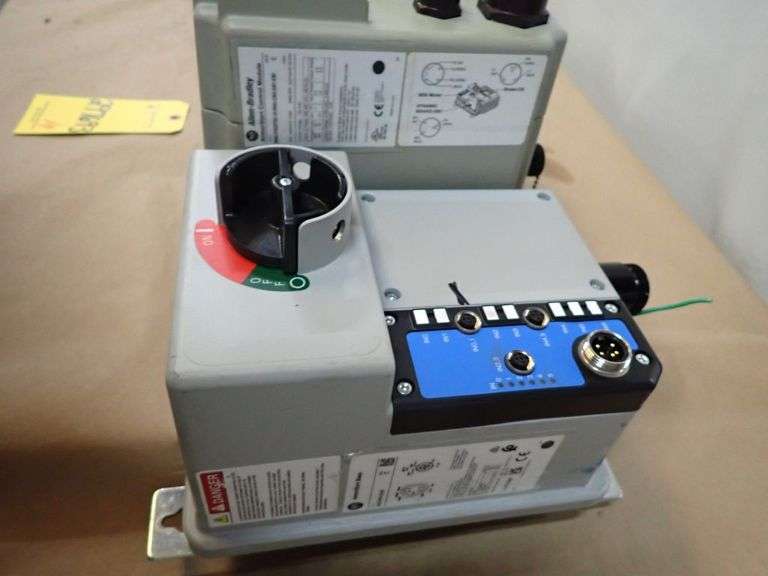 Lot of (2) Allen-Bradley Armor Start Control Modules and Start Bases ...