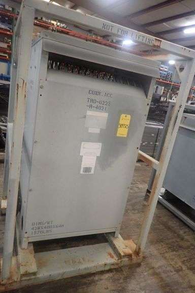 Cutler-Hammer Skid Mounted 225 KVA Transformer - Yellow Tag Auctions