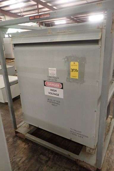 GE 225 KVA Skid Mounted Transformer - Yellow Tag Auctions