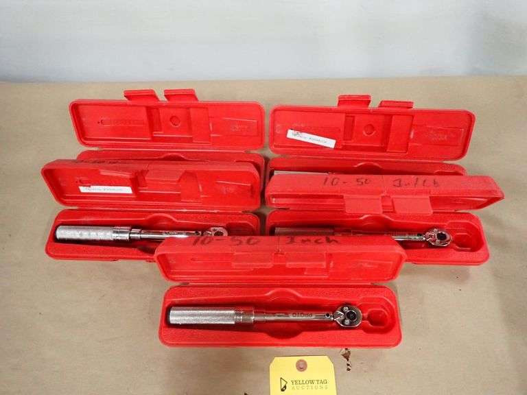 Lot of (5) Proto Torque Wrenches - Yellow Tag Auctions