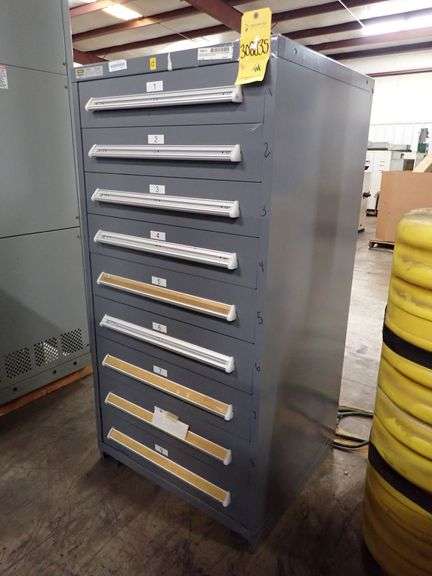 Stanley Vidmar 9-Drawer Tool Cabinet - Yellow Tag Auctions