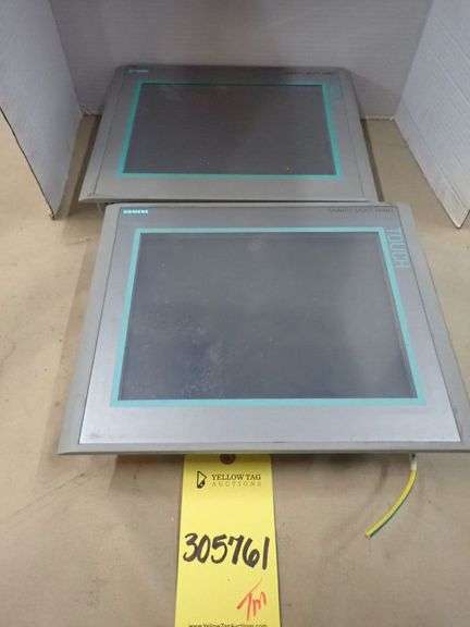 Lot of (2) Siemens Simatic Touch Panels - Yellow Tag Auctions