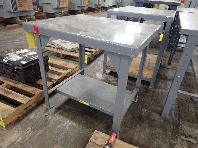 Lot of (1) Little Giant Work Bench and (4) Work Tables - Yellow Tag ...