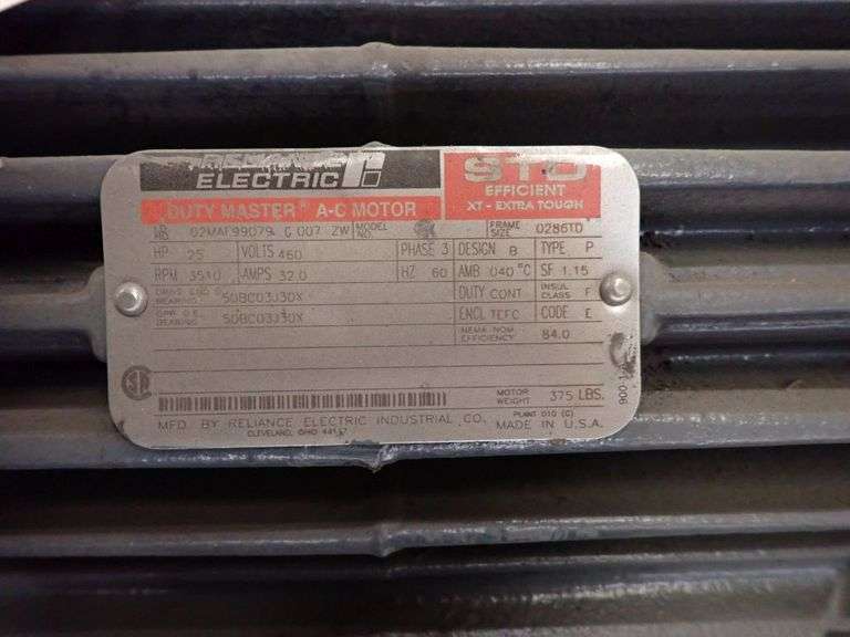 Reliance Electric STD Efficient XT-Extra Tough Duty Master AC Motor ...
