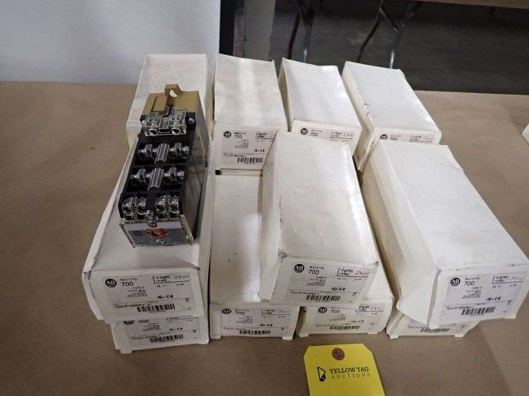 Lot of (15) A & B Control Relays - Yellow Tag Auctions