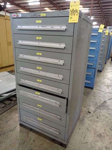 Lyon 8-Drawer Tool Cabinet, Includes Misc Items - Yellow Tag Auctions