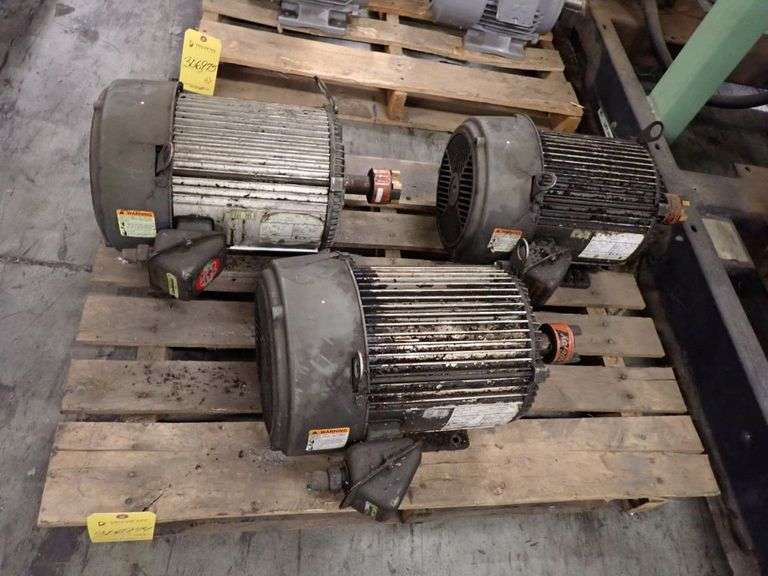 Lot of (3) US Electrical Motors/Emerson Motors - Yellow Tag Auctions