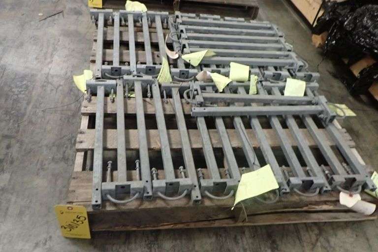 Lot of (27) Pieces of Standoff Standard Pole Hardware - Yellow Tag Auctions