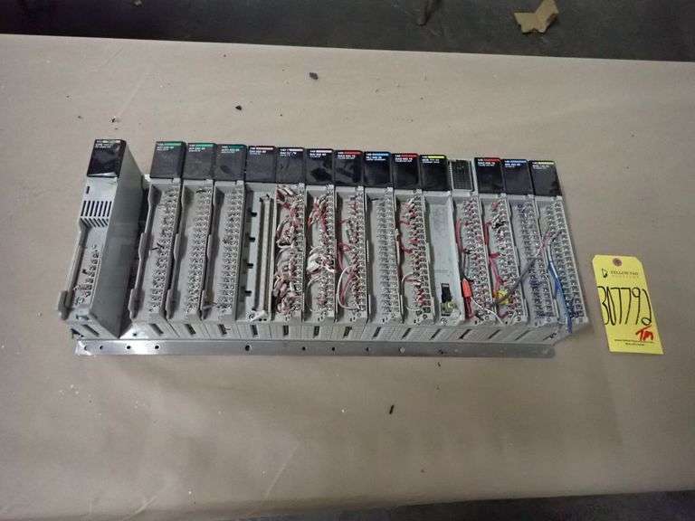 Lot of (14) Schneider Electric Module Base with 14 Modules - Yellow Tag ...