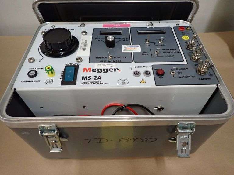 Megger Circuit Breaker and Overload Relay Test Set - Yellow Tag Auctions
