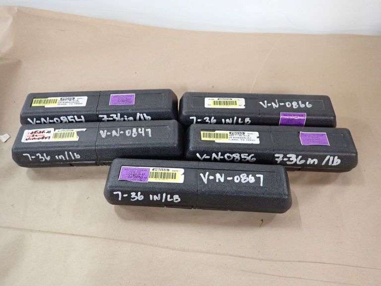 Lot of (5) Proto Torque Screwdrivers - Yellow Tag Auctions