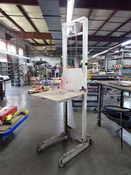 Manual Dye Lift Cart - Yellow Tag Auctions