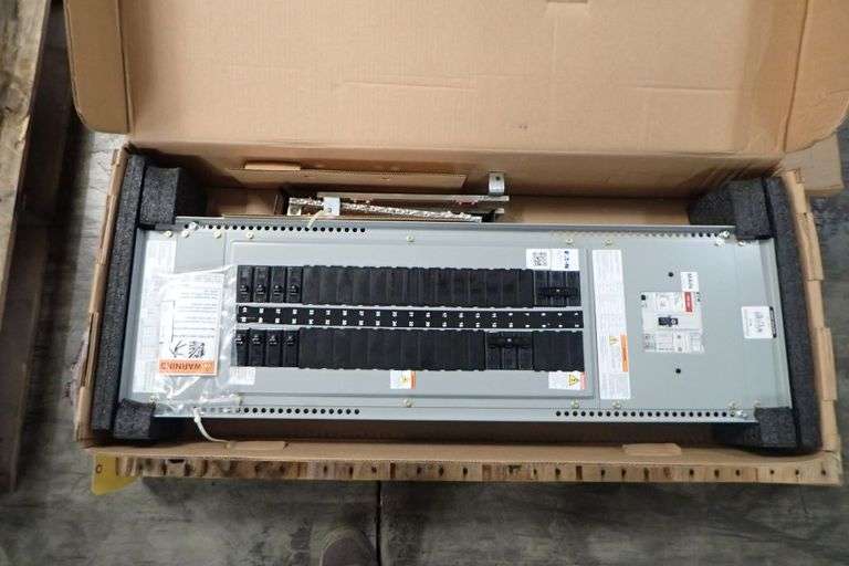Eaton Panelboard with Circuit Breakers And Trim - Yellow Tag Auctions