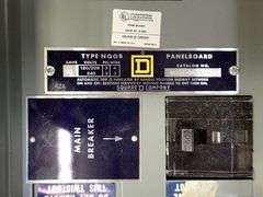 Square D Panelboard with Circuit Breakers - Yellow Tag Auctions