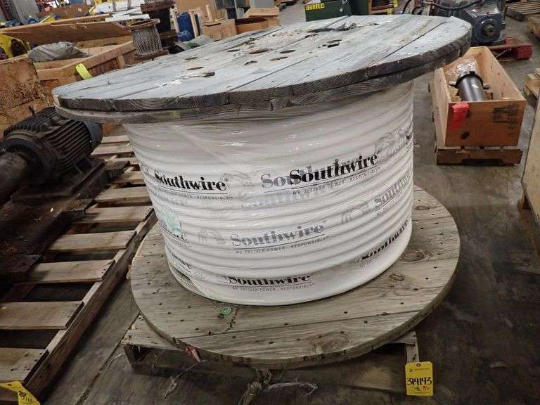 Spool of Southwire Aluminum Conductor Steel Reinforced Cable - Yellow ...