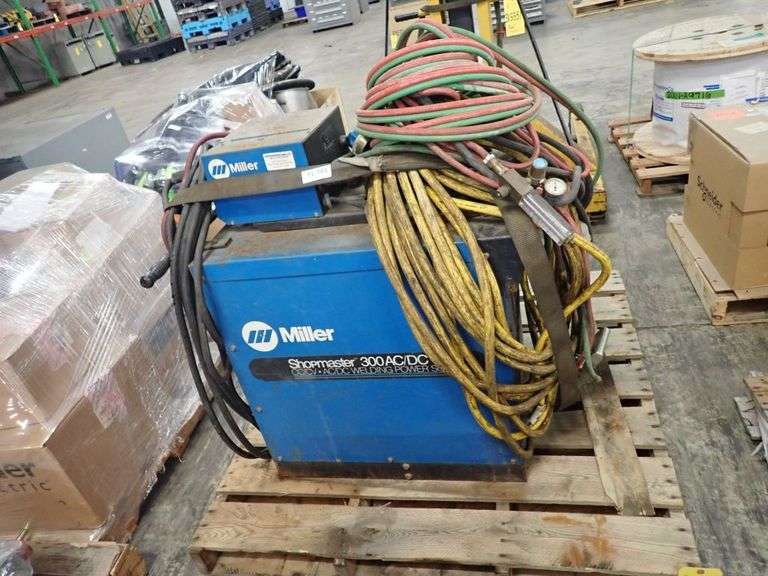 Miller Shopmaster Welding Power Source with Wire Feeder and Tig Valve ...