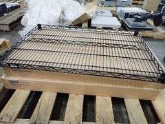 Lot of (5) Uline Black Wire Shelving - Yellow Tag Auctions