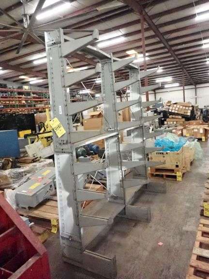 Lyon Cantilever 8-Shelf Rack - Yellow Tag Auctions