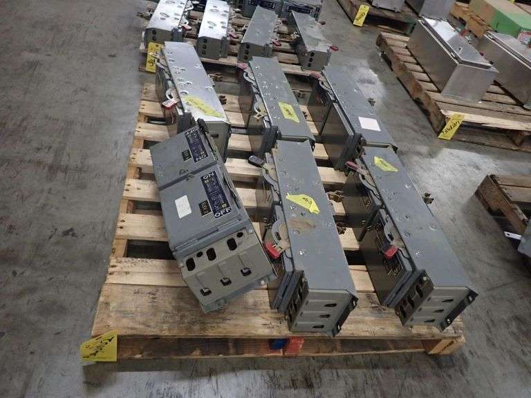 Lot of (6) Square D 100A QMB Switches - Yellow Tag Auctions