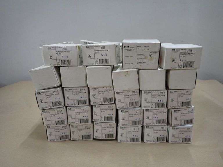 Lot of (81) Hubbell Power/Switch Pack - Yellow Tag Auctions