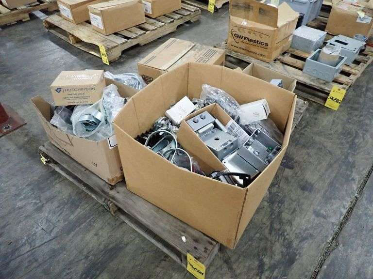 Lot of Electrical Switches with Terminal Blocks and Clamps - Yellow Tag ...