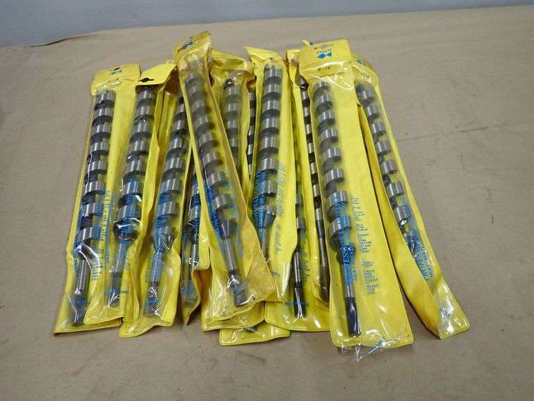 Lot of (13) Fisch 15" Single Cutter Spur Bits - Yellow Tag Auctions