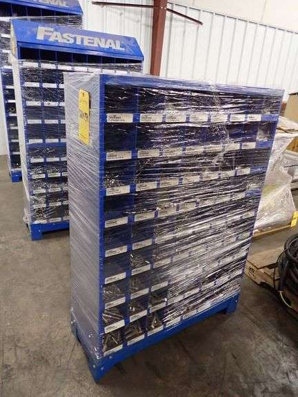 Fastenal Compartment Storage Bin with Components - Yellow Tag Auctions