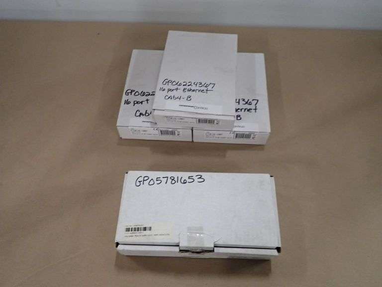 Lot of (3) CTRlink Ethernet Switches and (1) Omron Power Supply ...