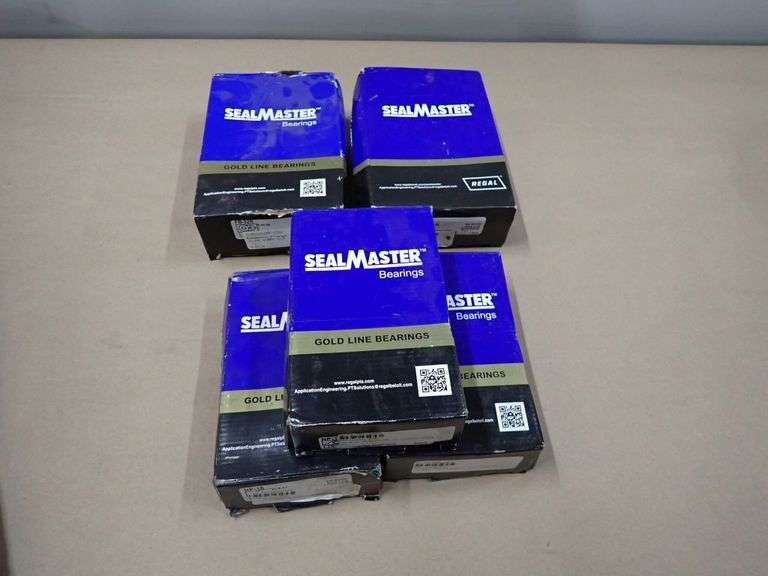 Lot of (5) SealMaster Gold Bearings - Yellow Tag Auctions