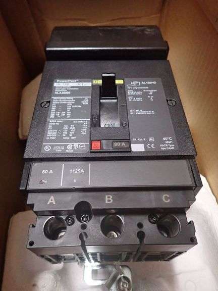 Square D 80A Circuit Breaker - Yellow Tag Auctions