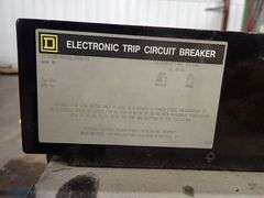 Square D SE Electronic Trip Circuit Breaker - Yellow Tag Auctions