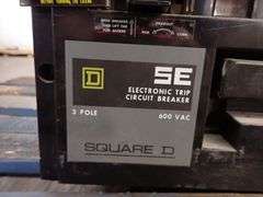 Square D SE Electronic Trip Circuit Breaker - Yellow Tag Auctions