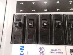 Eaton 150A Panelboard with Circuit Breakers - Yellow Tag Auctions