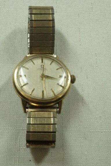 10k Gold Filled Omega Watch w/Two Tone Band - Yellow Tag Auctions