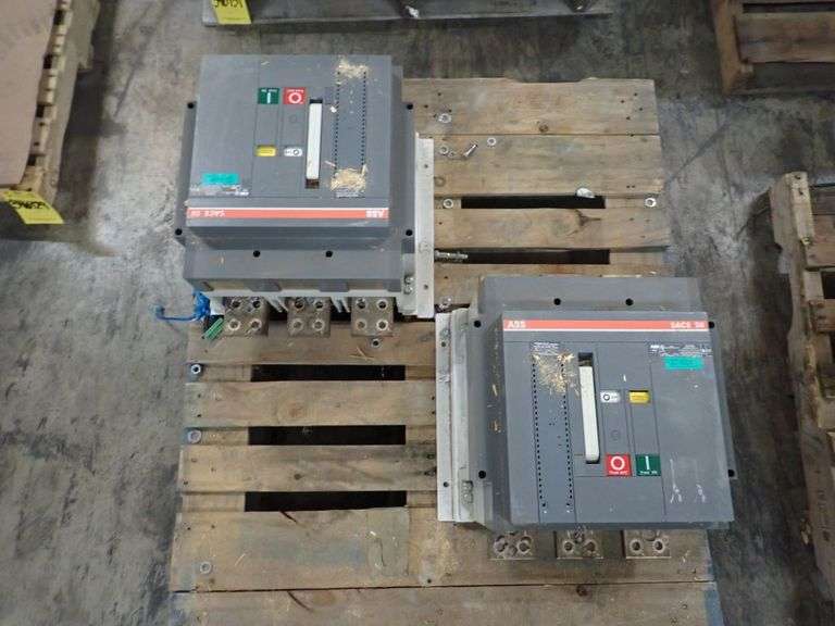 Lot of (2) ABB SACE S8 / S8D 2500A Molded Case Switch Circuit Breaker ...