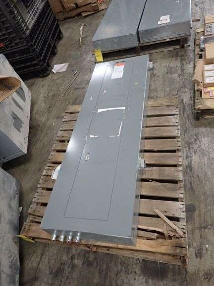 Lot of (2) Square D NQOD 225A Panelboards with Circuit Breakers ...