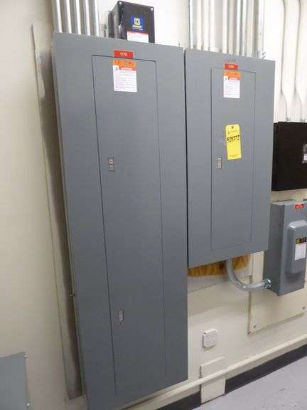 Lot of (2) Square D 225A NQOD Panelboards with Circuit Breakers ...
