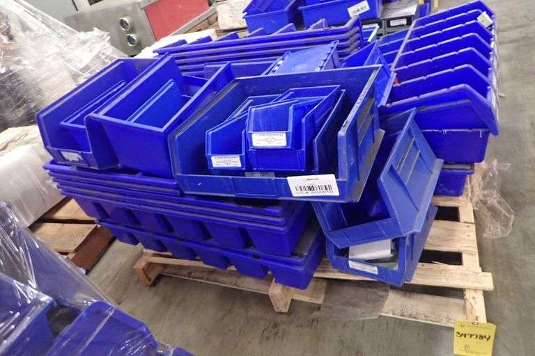 Lot of Blue Storage Bins - Yellow Tag Auctions