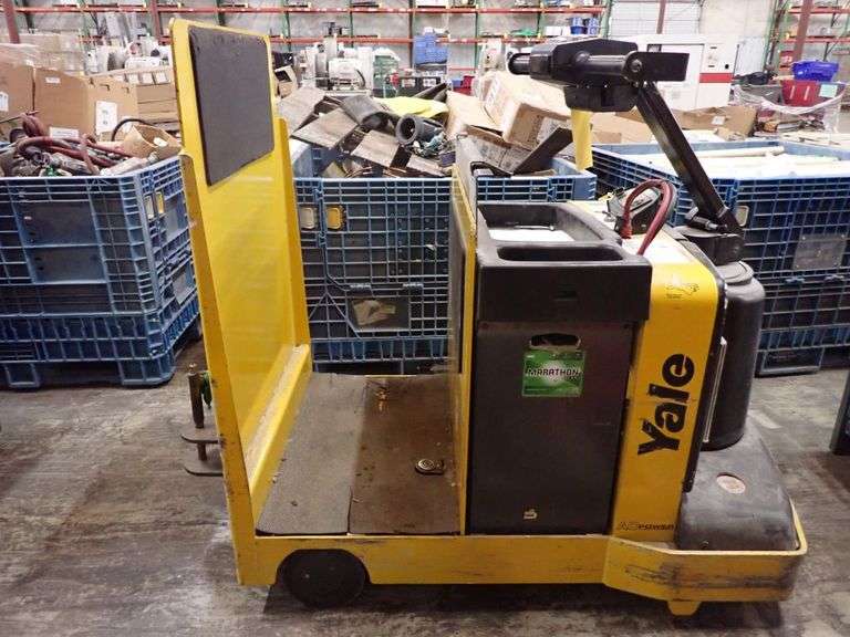 Yale Electric Stand Up Tugger Cart - Yellow Tag Auctions