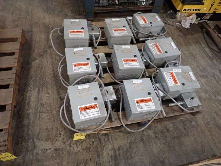 Lot of (9) Hoffman Electrical Boxes with Schneider Electric Altistart ...