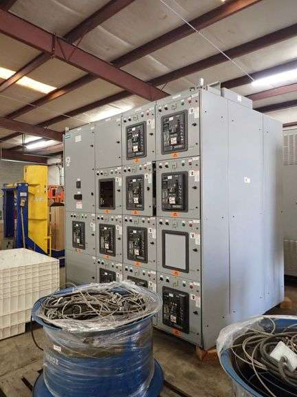Siemens 4000A Low Voltage Switchgear with (10) Siemens Cubicle Buses ...