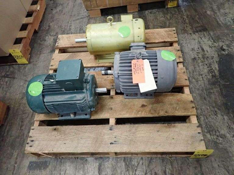 Lot of (3) Electric Motors - Yellow Tag Auctions