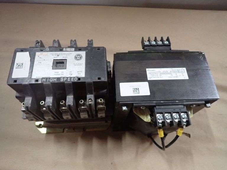 GE 2 KVA Transformer and Westinghouse Contactor - Yellow Tag Auctions